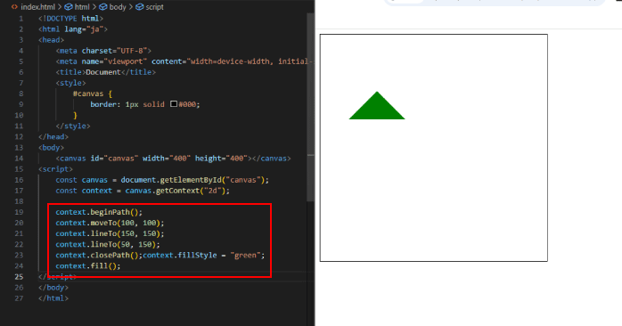 【2025】JavaScriptでcanvas要素に図形を描画する方法を解説！ | キャド研